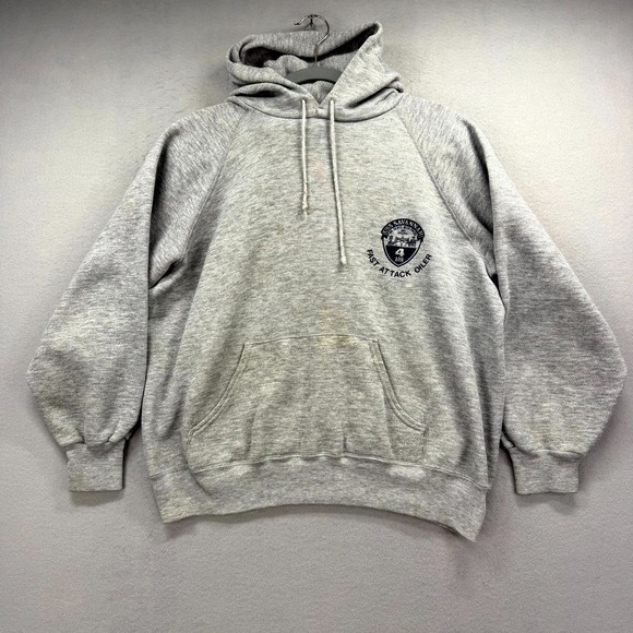 Soffe | Shirts | Vtg Soffe Heavy Sweats Hoodie Adults Xl Heather Gray ...